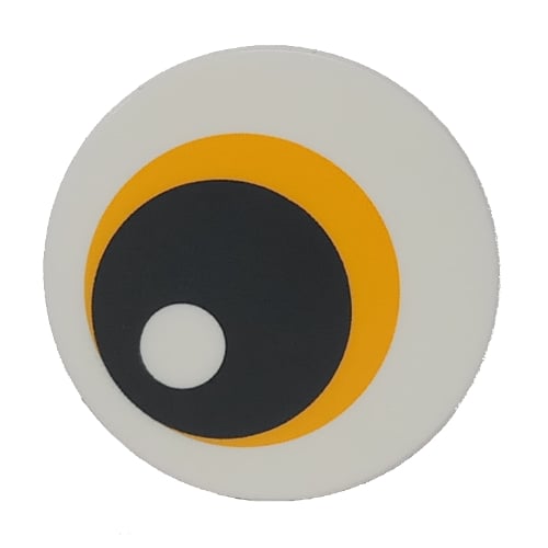 LEGO PART 67095pr0014 Tile Round 3 x 3 with Gold and Black Circles ...