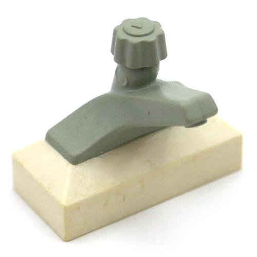 LEGO PART 69c01 Tap 1 x 2 Base with Light Gray Spout | Rebrickable ...