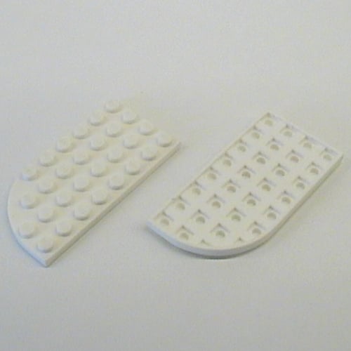 LEGO PART 712a Plate Round Corner Left 4 x 8 with Waffle Bottom ...