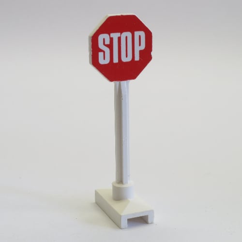 LEGO PART 739pr0001 Road Sign Octagon with Stop Sign Print ...