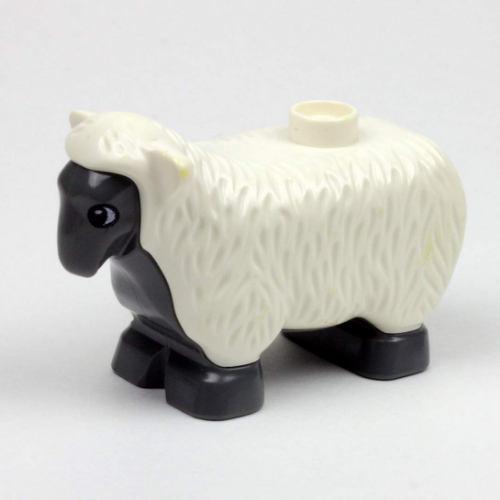 LEGO PART 75724pr0001 Duplo Animal Sheep with Dark Bluish Gray Face ...