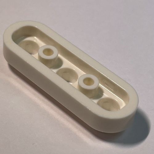 LEGO PART 77850 Plate Special 1 x 3 Rounded with 3 Open Studs ...