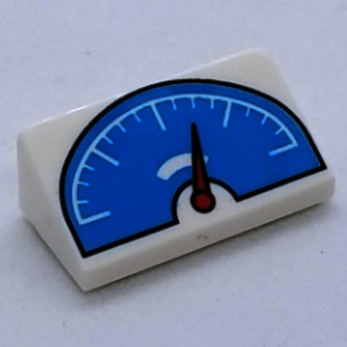 LEGO PART 85984pr0045 Slope 30° 1 x 2 x 2/3 with Medium Azure Scale ...