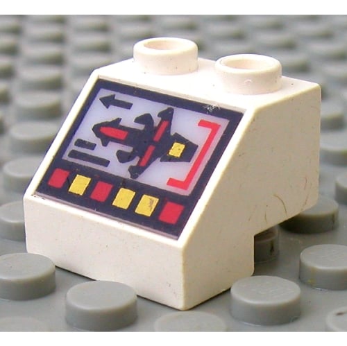 LEGO PART 905c01pr0001 Light Brick Slope 45° 2 x 2 with Computer ...