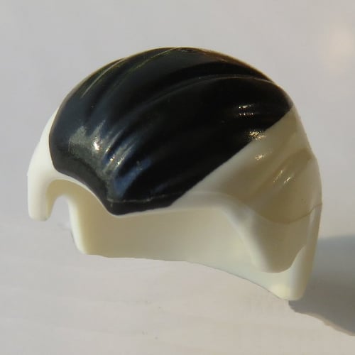 LEGO PART 92081pr0001 Hair Combed Back with Black Steak on Top ...