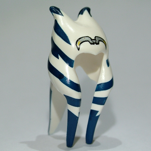 LEGO PART 92745pr0002 Headdress Togruta Montrals Long, Dark Blue and ...