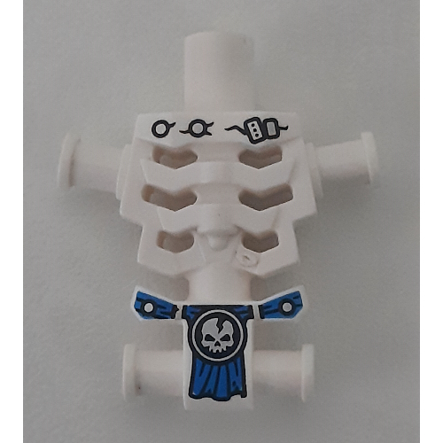 LEGO PART 93060pr0006 Torso Skeleton, Angular Rib Cage, Bone Cracks ...