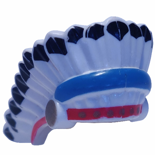 LEGO PART 93227pr0001 Headdress American Indian with Colored Feathers ...