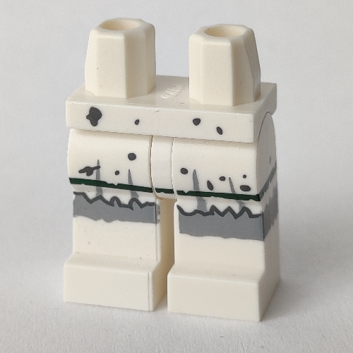 LEGO PART 970c27pr0917 Hips and White Legs with Short Pleated Skirt ...
