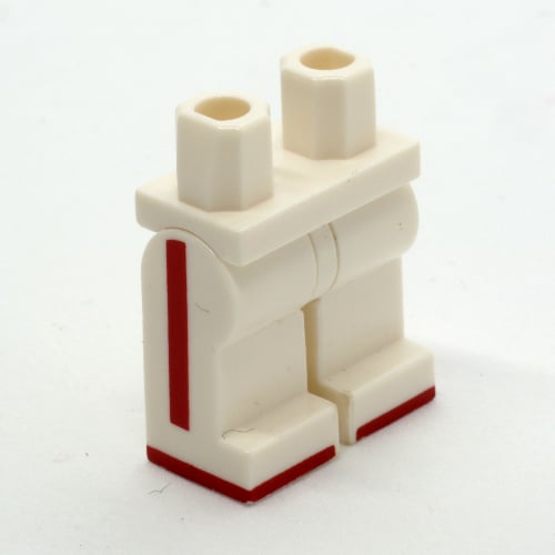 LEGO PART 970c27pr1702 Hips and White Legs with Red Line on the Side ...