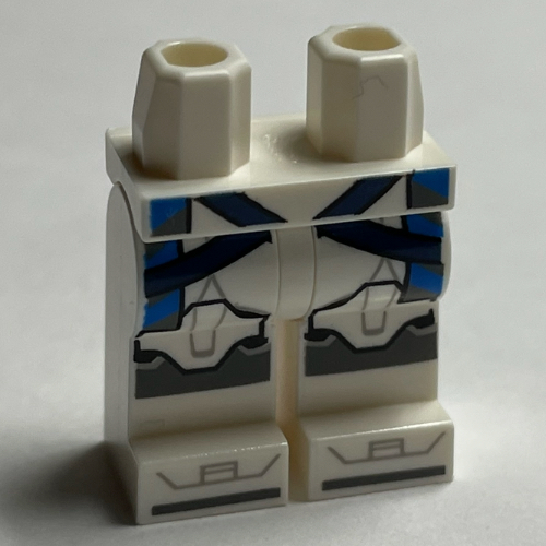LEGO PART 970c27pr2629 Hips and White Legs with Arc Trooper Armor, Blue ...