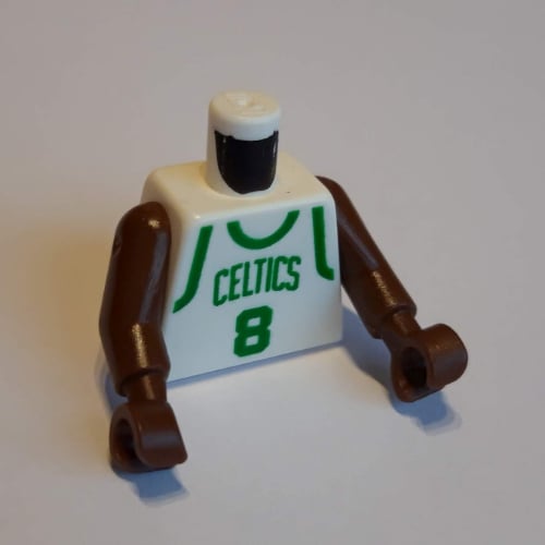 LEGO PART 973b16pr0183 Torso Basketball Jersey, Boston Celtics '8 ...