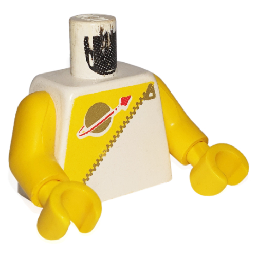 LEGO PART 973c01h01pr0006 Torso Classic Space Logo, Futuron Yellow ...