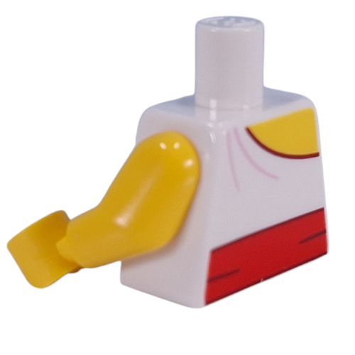 LEGO PART 973c01h01pr0035 Torso, Toga, Red Sash with Bow, Red Heart ...