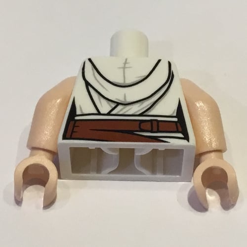 LEGO PART 973c02h02pr4865 Torso Robe with Light Nougat Neck and Reddish ...