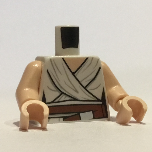 LEGO PART 973c02h02pr4865 Torso Robe with Light Nougat Neck and Reddish ...
