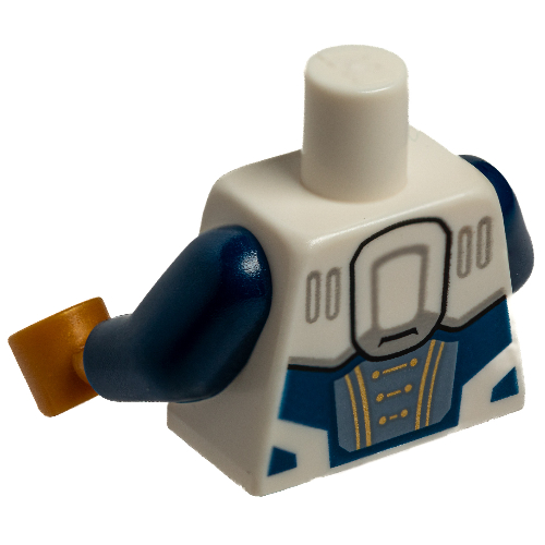 LEGO PART 973c05h21pr6939 Torso, Space Suit, Dark Blue/Sand Blue Panel ...