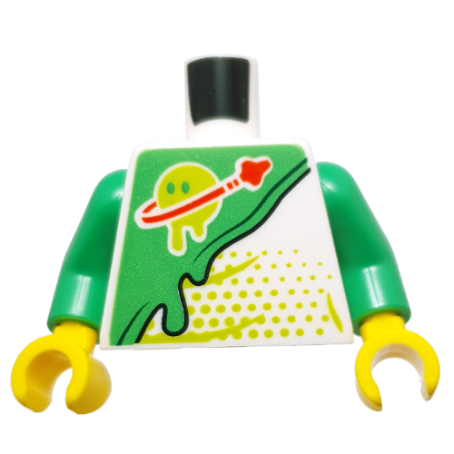 LEGO PART 973c06h01pr0003 Torso, Futuron Suit with Slime Planet (Z-Blob ...