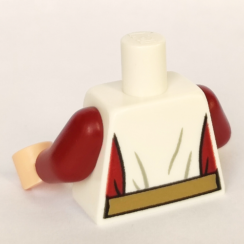 LEGO PART 973c10h02pr5907 Torso Tunic, Dark Tan Belt, Silver Badge ...