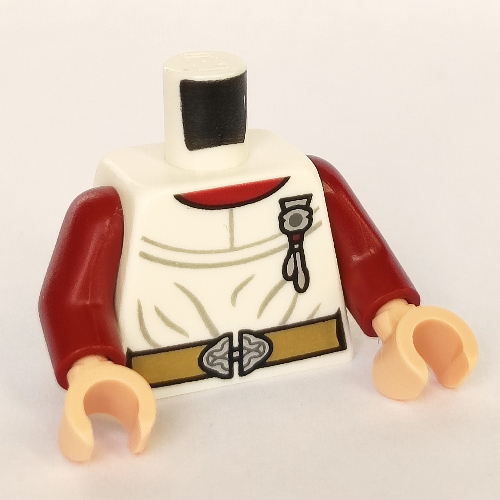 LEGO PART 973c10h02pr5907 Torso Tunic, Dark Tan Belt, Silver Badge ...