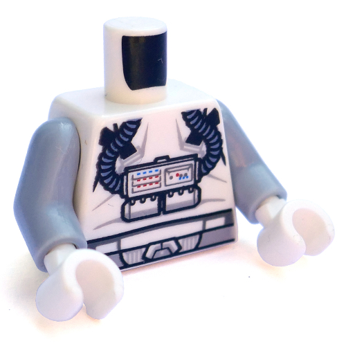 LEGO PART 973c14h27pr2596 Torso Clone Pilot Flight Suit with Rebreather ...
