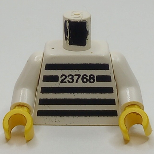LEGO PART 973c27h01pr0145 Torso Prison Shirt, with Stripes, '23768 ...