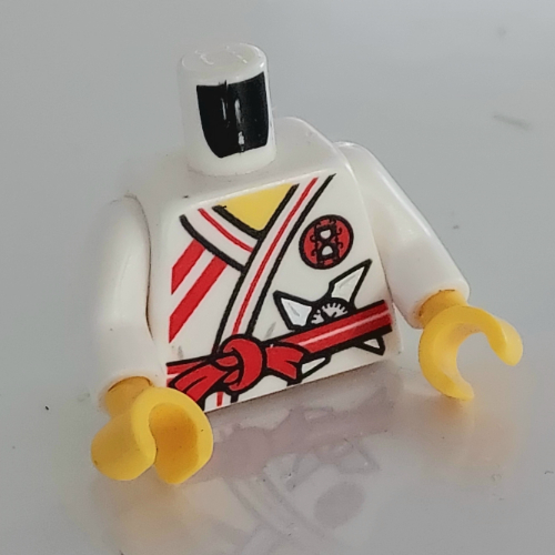 LEGO PART 973c27h01pr2908 Torso Robe with Red Trim, Tied Red Sash Belt ...