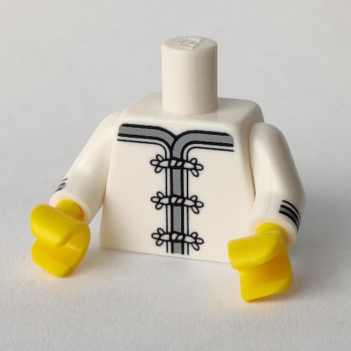 LEGO PART 973c27h01pr3941 Torso Robe with Gray Trim and White Frog ...