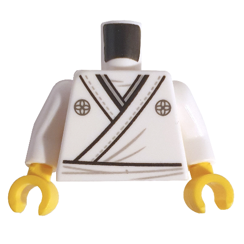 LEGO PART 973c27h01pr5032 Torso Robe, with Light Bluish Gray Emblems on ...