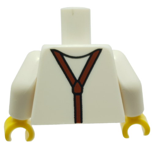LEGO PART 973c27h01pr9994 Torso Shirt, Reddish Brown Braces (Suspenders ...