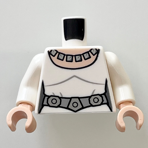 LEGO PART 973c27h02pr6779 Torso, Dress, Silver Belt, Necklace print ...
