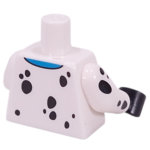 LEGO PART 973c27h03pr0026 Torso, Black Dalmatian Spots, Blue Collar ...