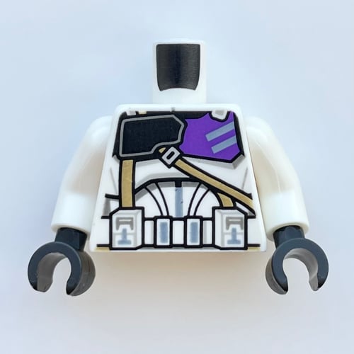 LEGO PART 973c27h03pr6011 Torso Armor, Dark Purple and Black Chest ...