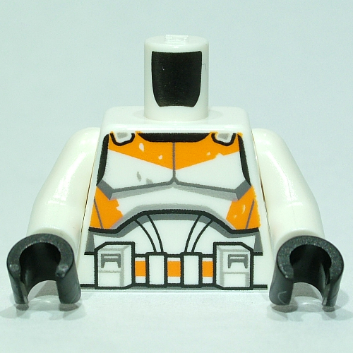 LEGO PART 973c27h03pr6264 Torso Armor, Clone Trooper, Orange Markings ...