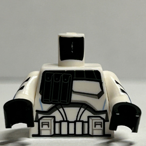 LEGO PART 973c27h03pr6828 Torso, Clone Trooper Armor, Captain with Blue ...
