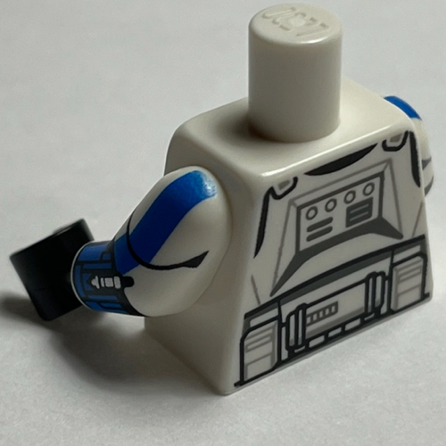 LEGO PART 973c27h03pr7026 Torso, Arc Trooper Blue/Light Bluish Grey ...