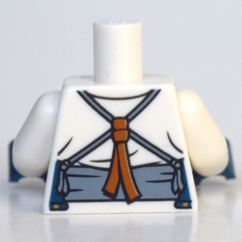 LEGO PART 973c27h05pr5471 Torso Armor, Dark Blue with Orange Panel over ...