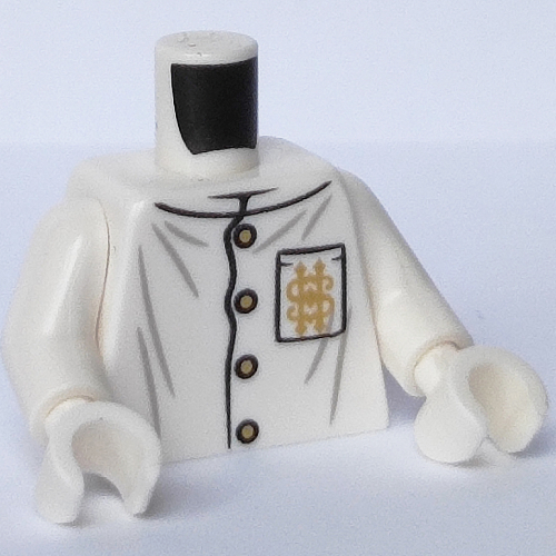 LEGO PART 973c27h27pr5164 Torso Robe with Gold Buttons and Pocket with ...
