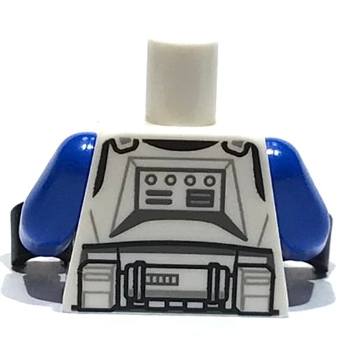 LEGO PART 973c28h03pr6394 Torso, Clone Trooper Armor, Blue Markings ...