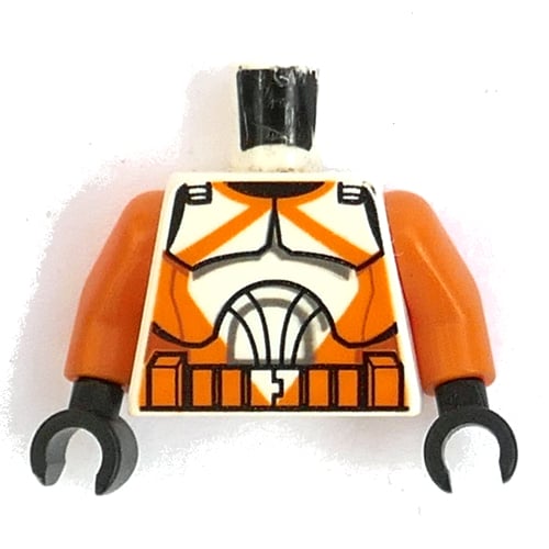 LEGO PART 973c34h03pr0480 Torso Clone Trooper Armour with Orange ...
