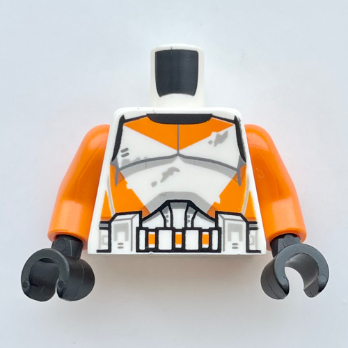 LEGO PART 973c34h03pr2620 Torso Clone Trooper Armour with Orange ...