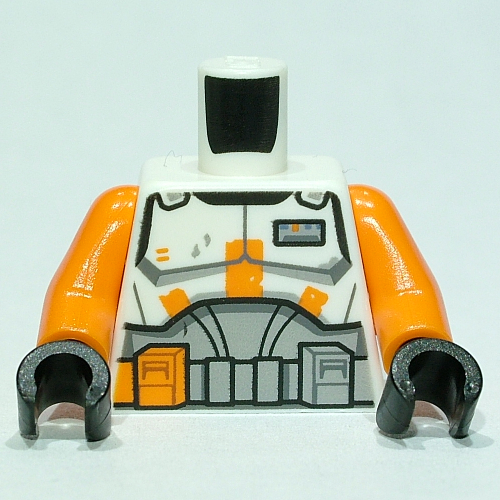LEGO PART 973c34h03pr6273 Torso Armor, Clone Trooper, Orange Markings ...