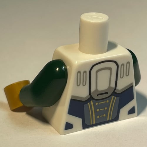 LEGO PART 973c35h21pr6945 Torso Space Suit, Dark Blue and Sand Blue ...