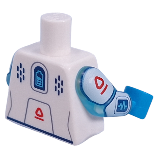 LEGO PART 973c65h04pr7003 Torso, Dark Azure Star of Life, Droid Panels ...