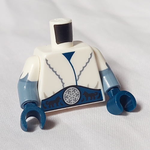 LEGO PART 973g27c24h05pr0001 Torso, Dual Molded Arms, Fur Coat, Dark ...