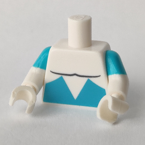 LEGO PART 973g42c22h05pr4489 Torso, Dual Molded Arms, Muscles with ...