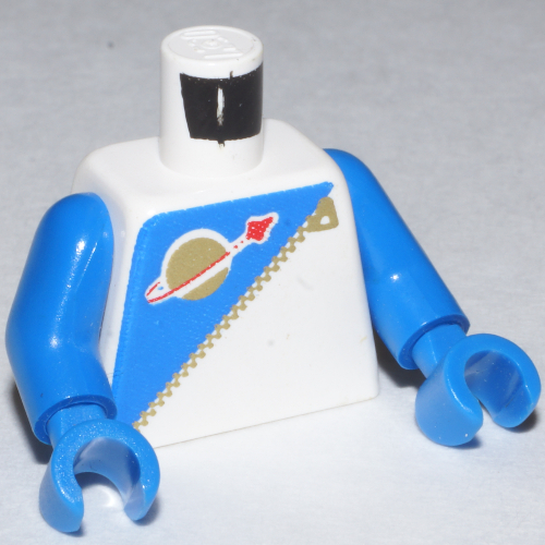 LEGO PART 973c28h28pr0006 Torso Classic Space Logo, Futuron Blue Print ...