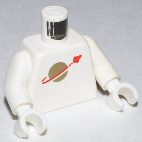 LEGO PART 973c27h27pr0090 Torso Classic Space Logo Print, White Arms ...