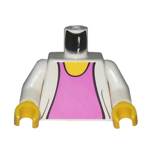 LEGO PART 973c27h01pr0284 Torso Sweater over Dark Pink Top Print (Mary ...