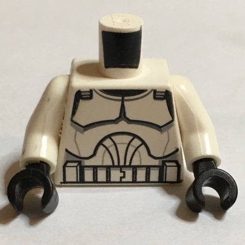 LEGO PART 973c27h03pr0470 Torso Clone Trooper Armour Print, White Arms ...